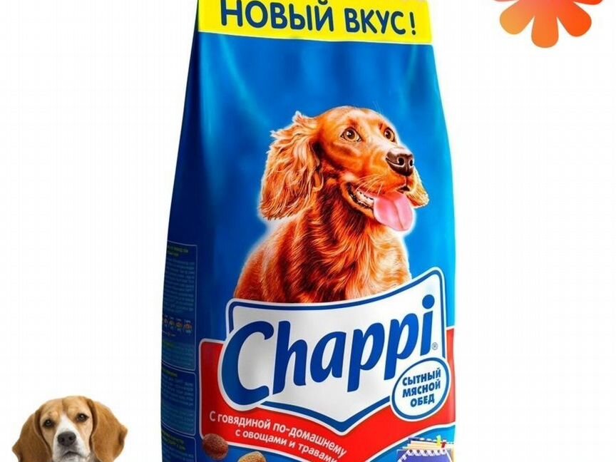 Сухой корм для собак чаппи 15 кг / 2.5кг
