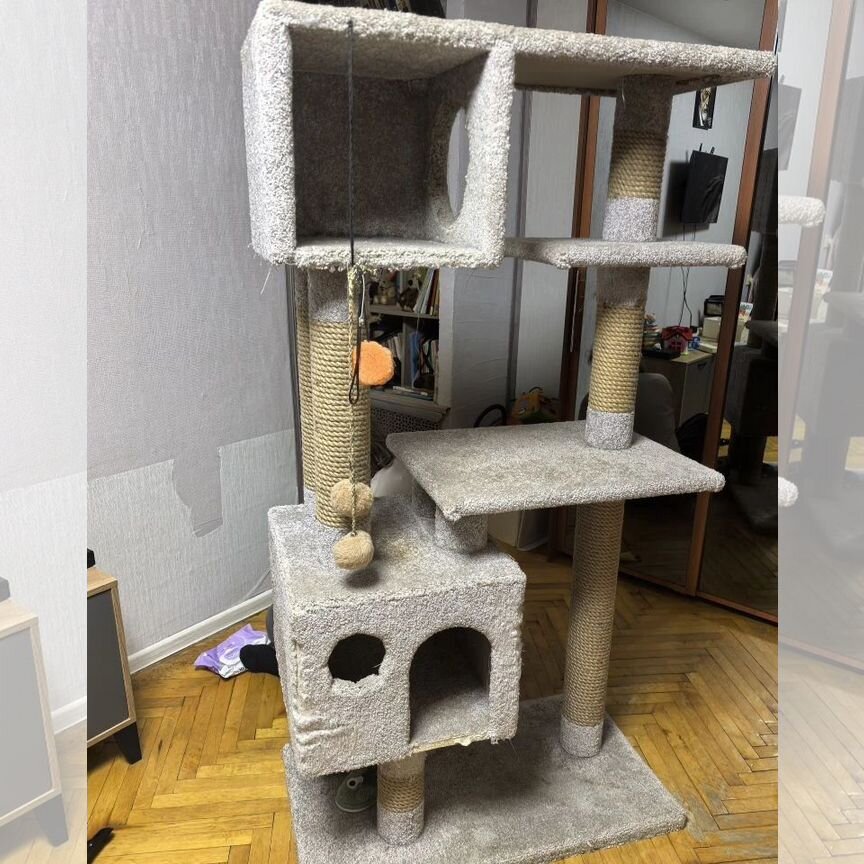 Домик для кошки с когтеточкой бу