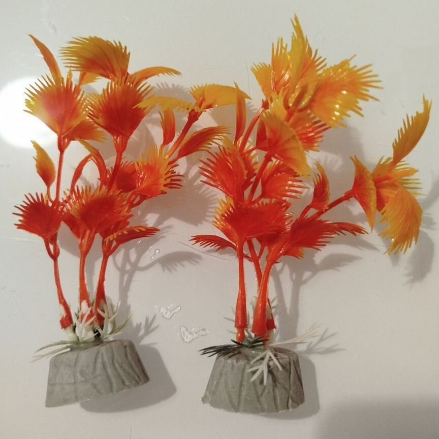 Водоросли для аквариума искусственные 2 шт