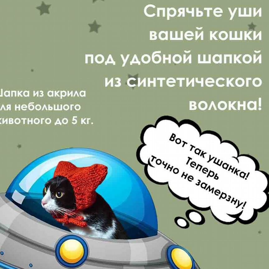 Шапка для кота