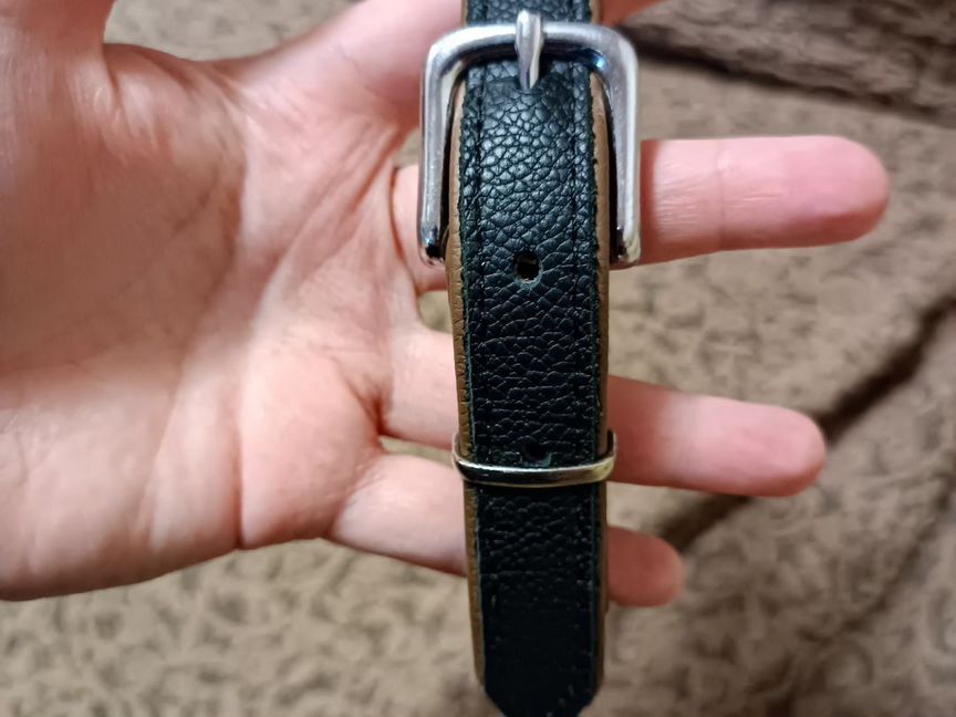 Кожаный ошейник для собак ширина 20 мм длина 41 см