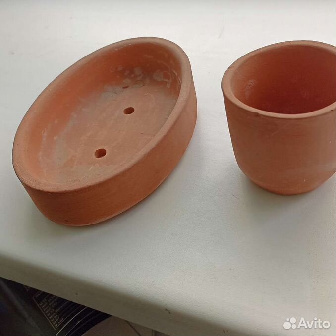 Горшочки керамика в аквариум для растений
