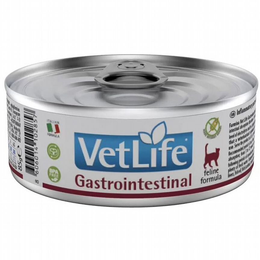 Влажный корм для кошек при заболеваниях жкт 85гр