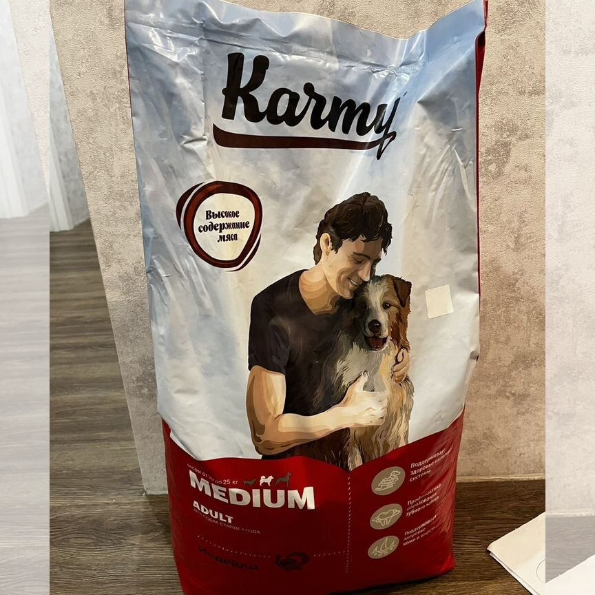 Корм для собак Karmy 14 кг adult medium