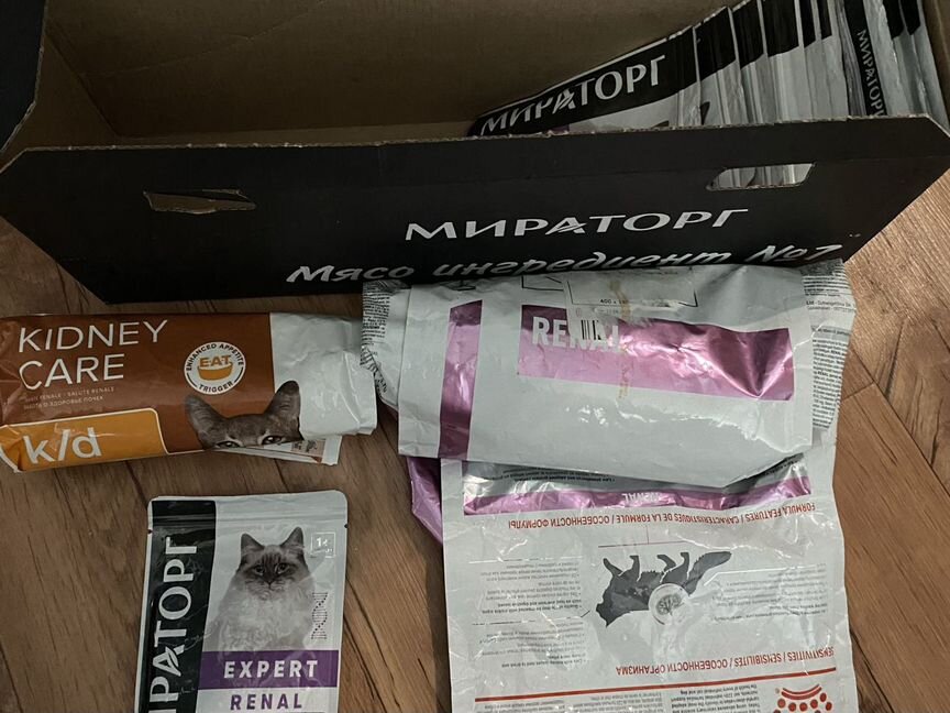 Корм лечебный для кошек почечников с хпн