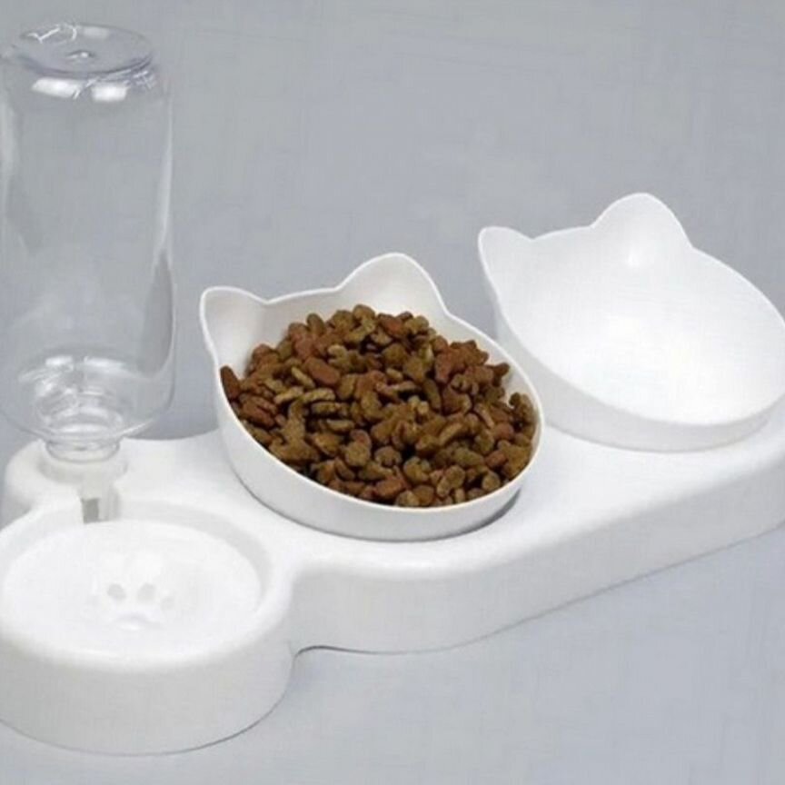 Миска двойная с автопоилкой