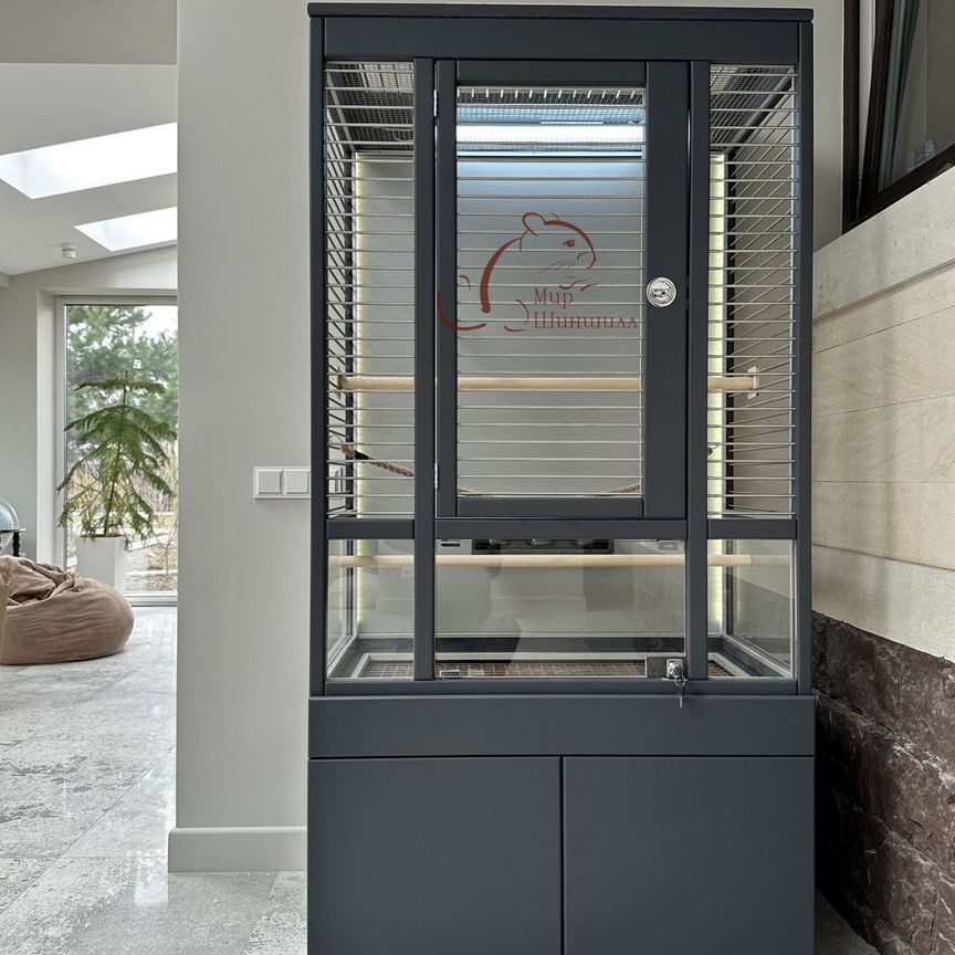 Укрепленная клетка витрина для попугаев "Торгуга-4