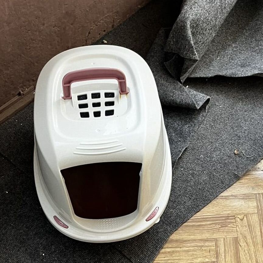 Переноска для кошек пластиковая бу