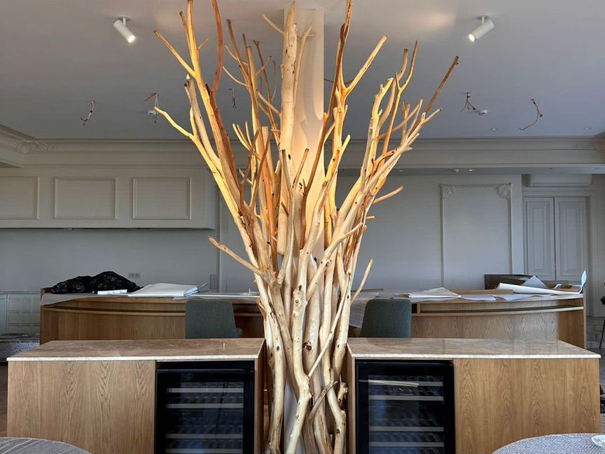 Ветки стволы ширма пано рейл пень