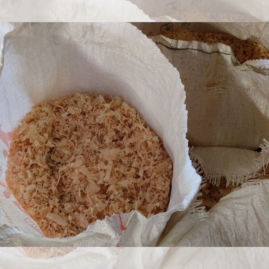 Опилки стружка в мешках