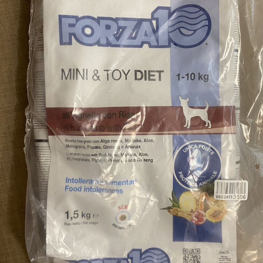 Корм Forza10 Mini & Toy Lamb & Rice 1.5 кг