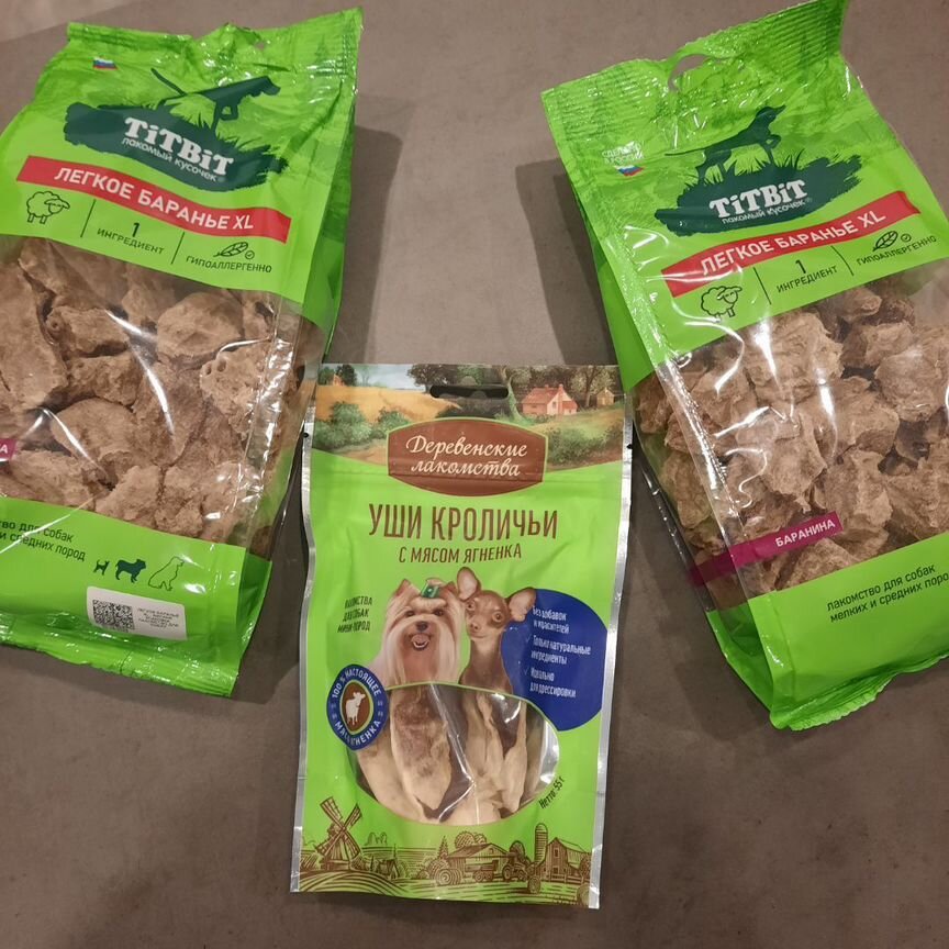 Лакомства для собак мелких и средних пород