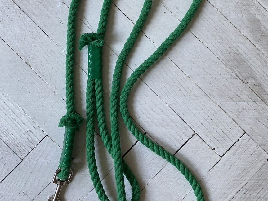 Поводок 2 метра кнут для средних и крупных собак