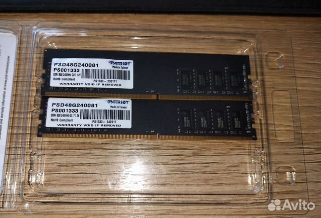 Оперативная память Ddr4 8 8gb 2400mhz Patriot купить в Москве