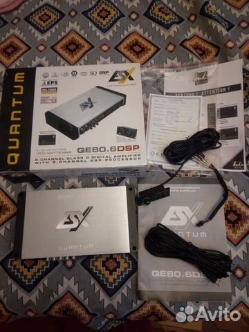 Процессорный 6-канальный усилитель ESX QE80.6DSP купить в Павловской Слободе | Авито