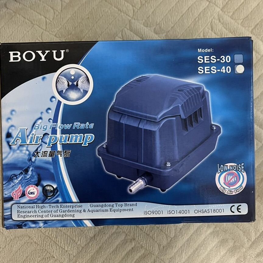Компрессор для аквариума boyu SES-40