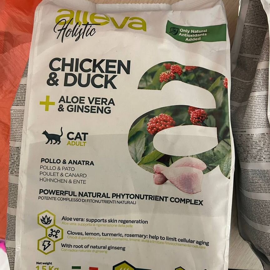 Сухой корм для кошек Alleva Holistic Chicken & Duc