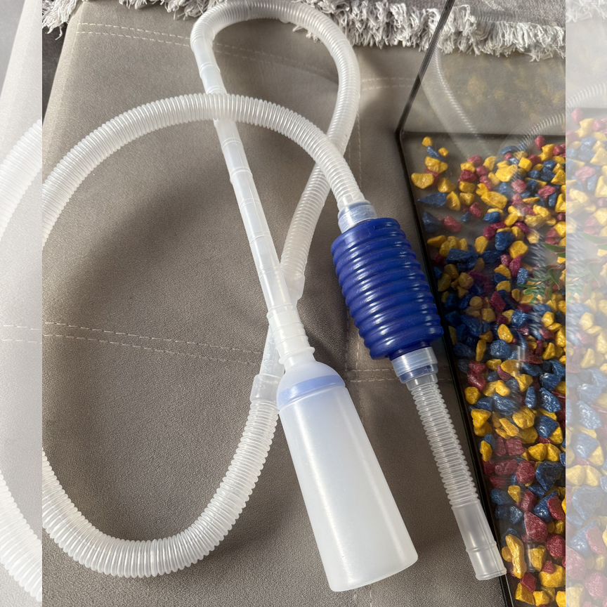 Аквариум.сачок. Трубка для чистки