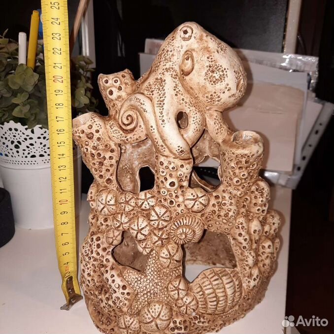 Грот для аквариума осьминог