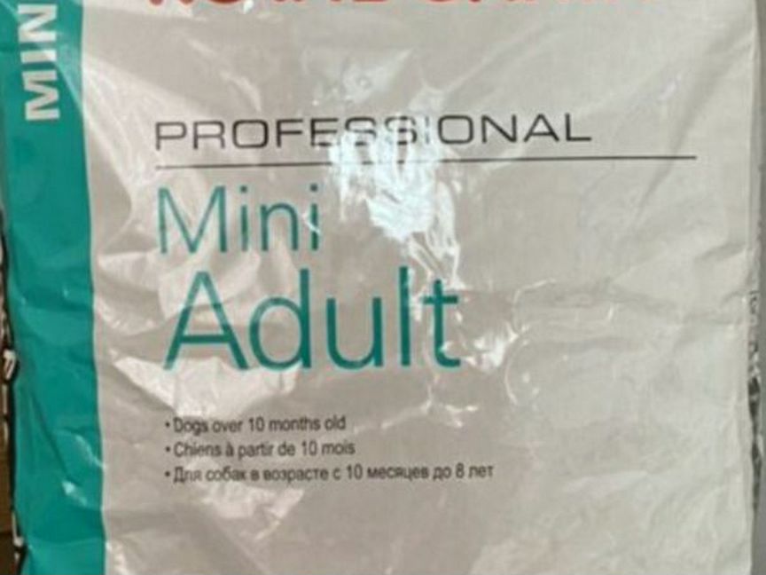Сухой корм Royal canin mini adult с 10 мес до 8лет