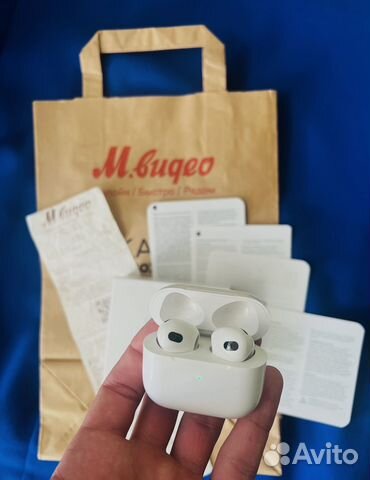 AirPods 3 Оригинал с Чеком купить в Москве | Электроника | Авито
