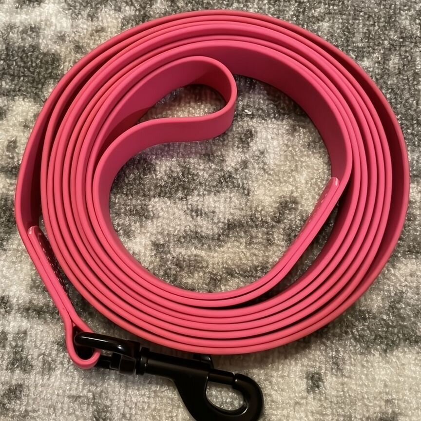 Биотановый поводок, 3м*25мм, розовый