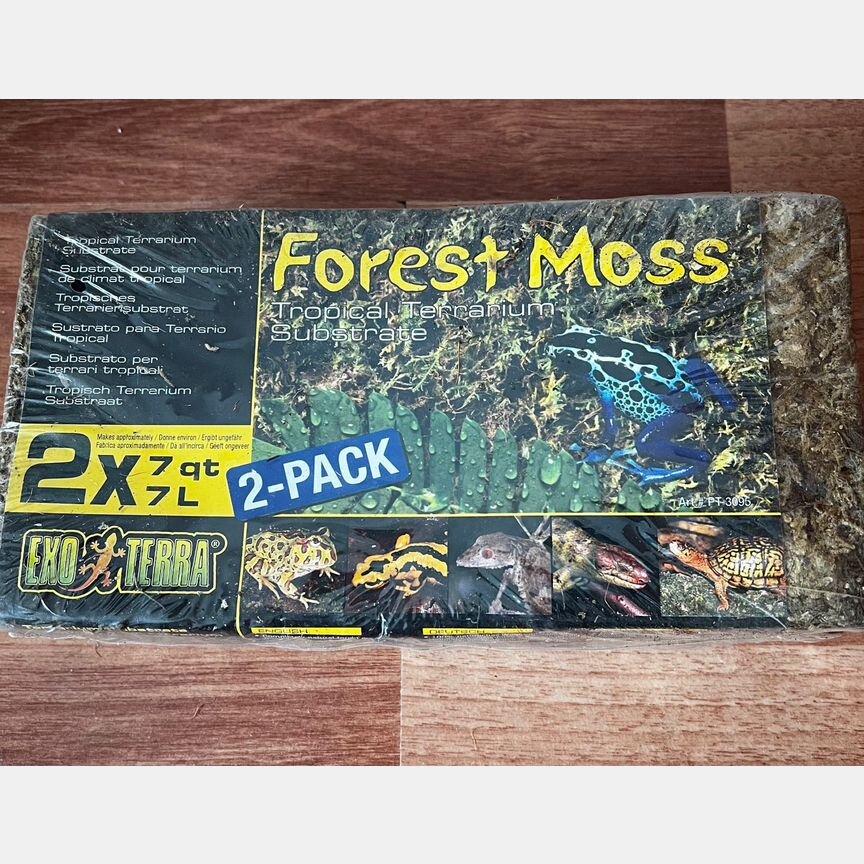 Грунт Exo Terra Forest Moss2x7л зеленый