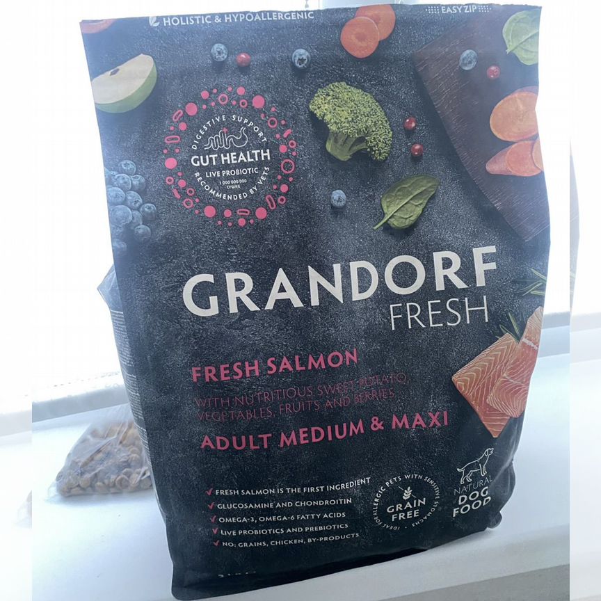 Корм для собак грандорф с лососем