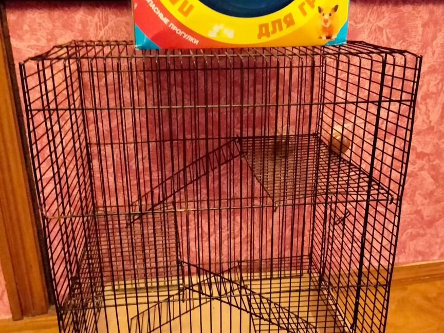 Клетка для грызунов + шар для бега