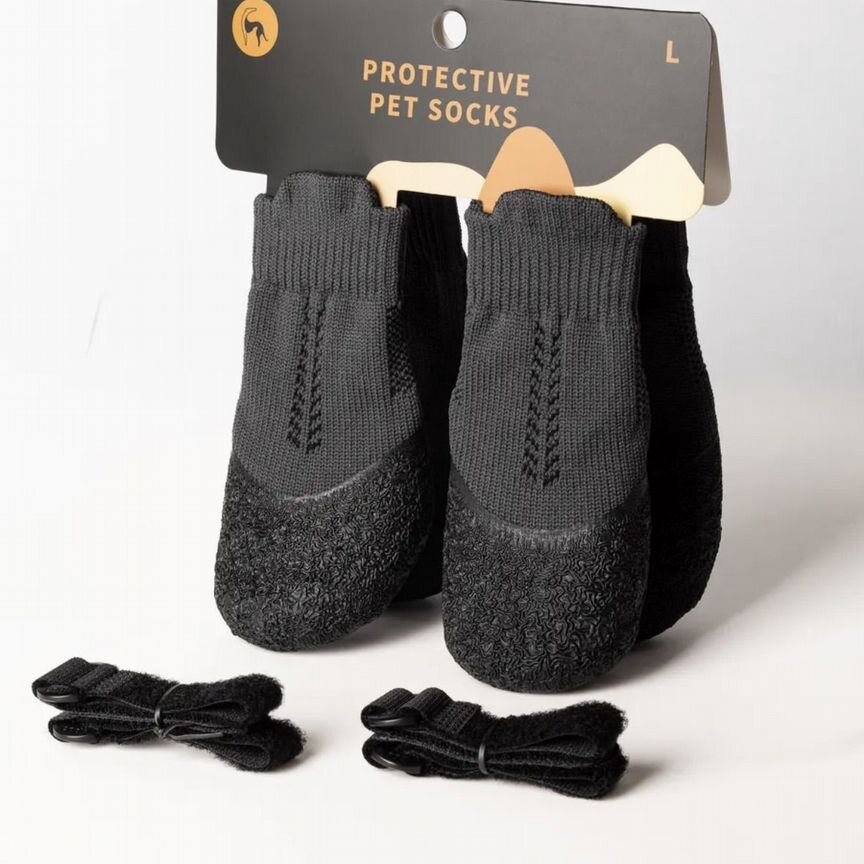Носки для собак средних пород с резиновой подошвой