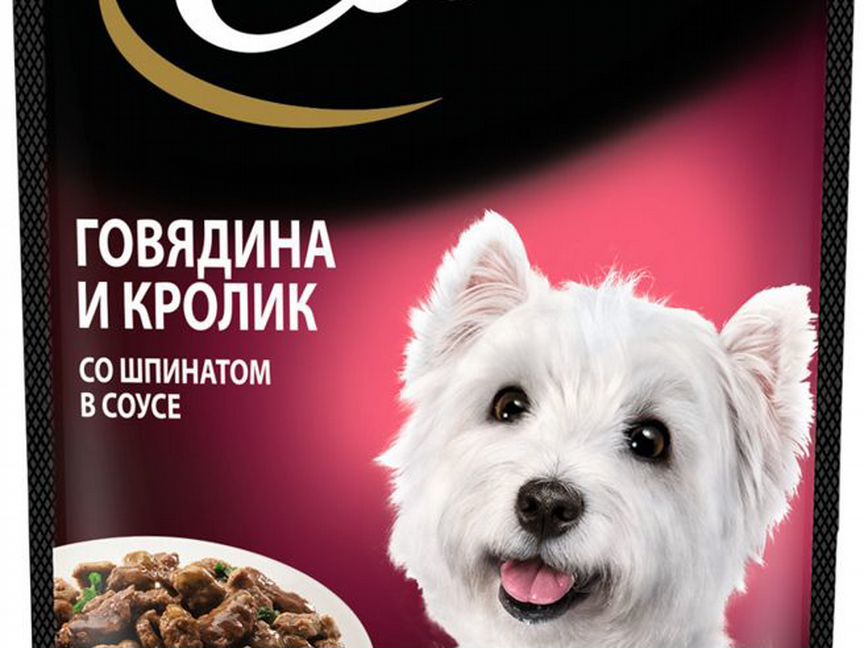 Cesar влажный корм для взрослых собак, с говядиной