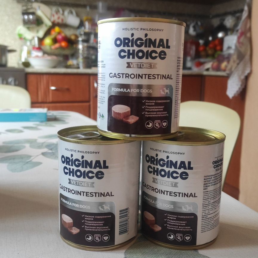 Собачий корм original choose vetdiet gastrointesti