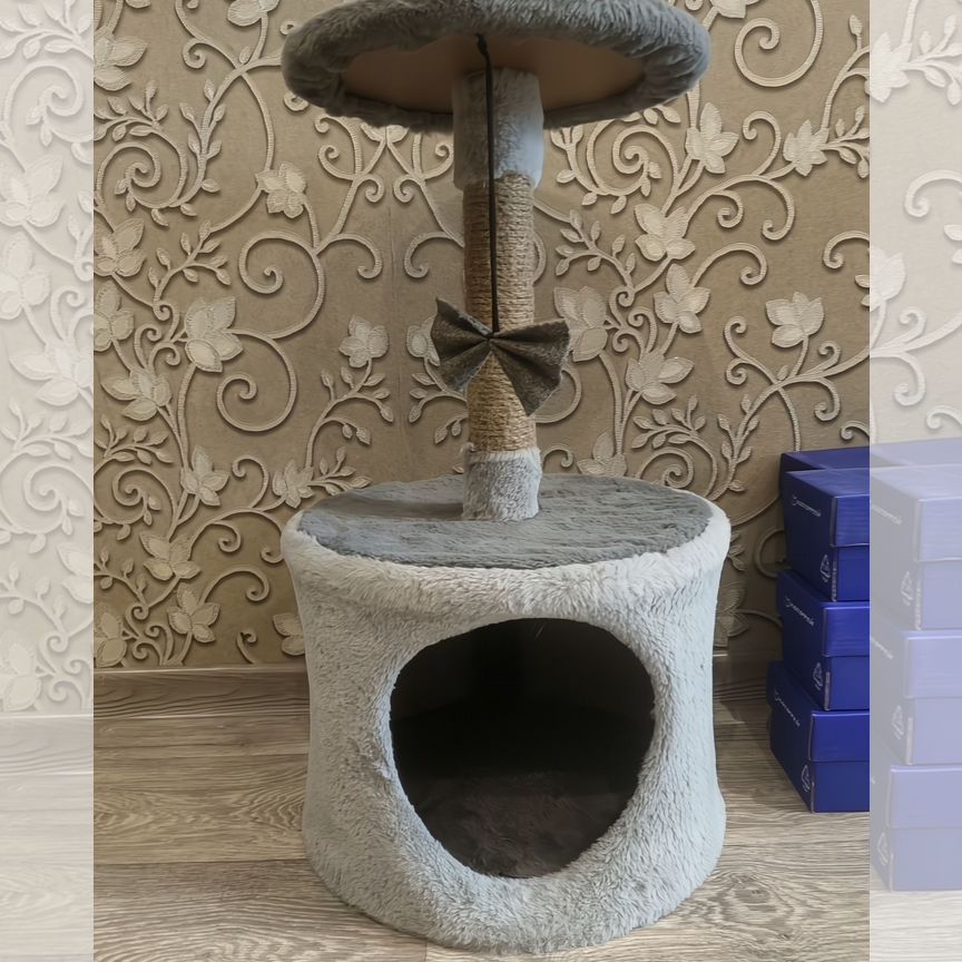 Домик с когтеточкой для кошки