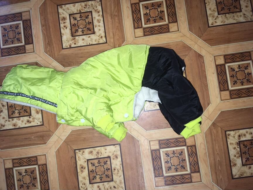 Комбенизон на синтепоне и флисе для собак