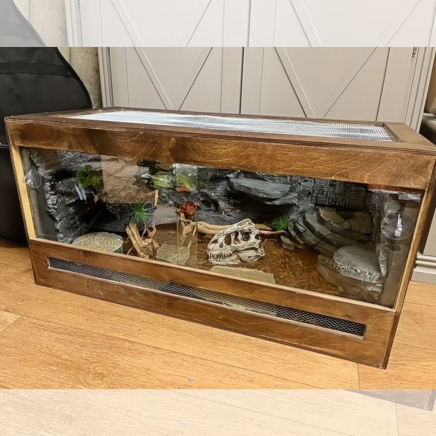 Террариум для эублефара новый(большой комплект)