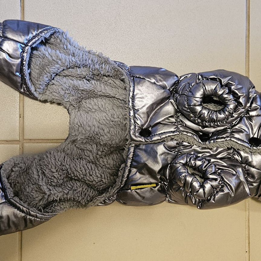 Комбинезон зимний для собак Зоозаврсеребряный 25