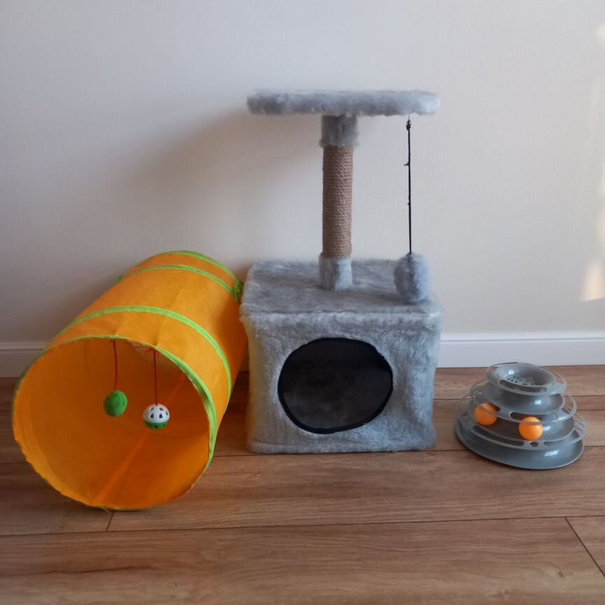 Когтедралка, тоннель, игрушка для котов