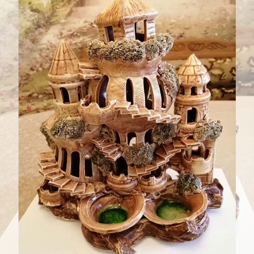 Декор. Замок для аквариума 26*17*26см. Керамика