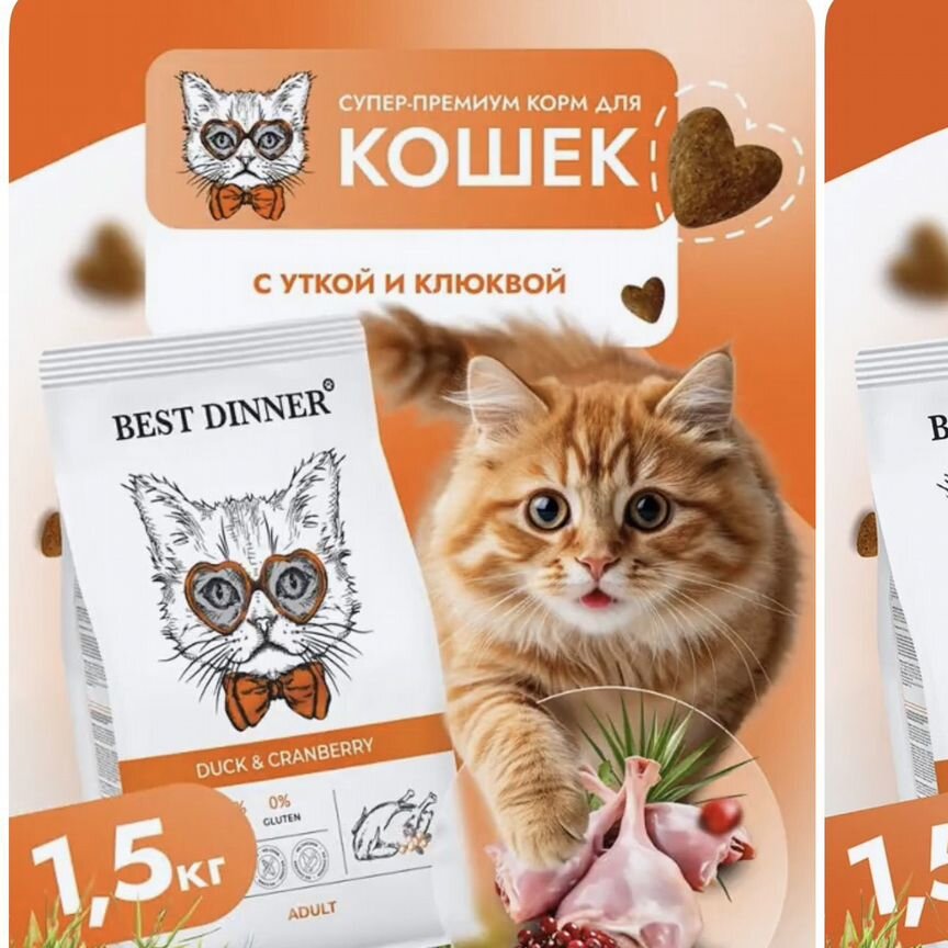 Корм для кошек Best Dinner разные новые