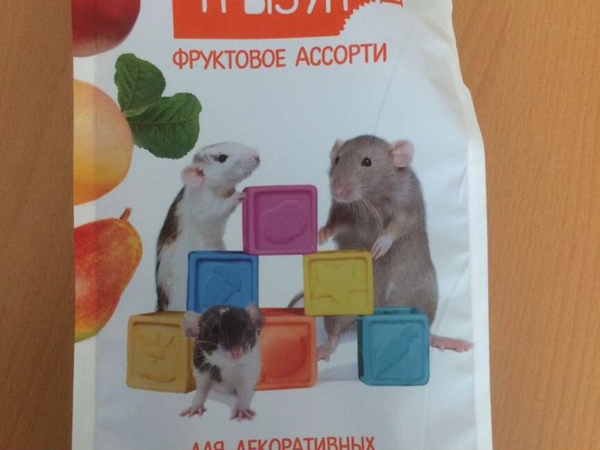 Фрукотовое ассорти (корм) для крыс и мышей. Вака