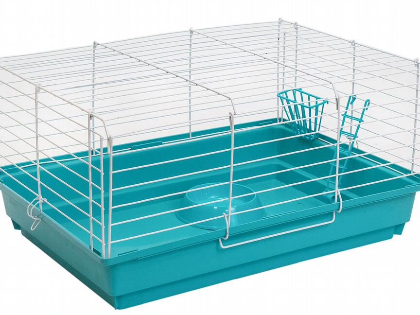 Дарэлл 4168бирюз-бел ECO Клетка д/кроликов и морск