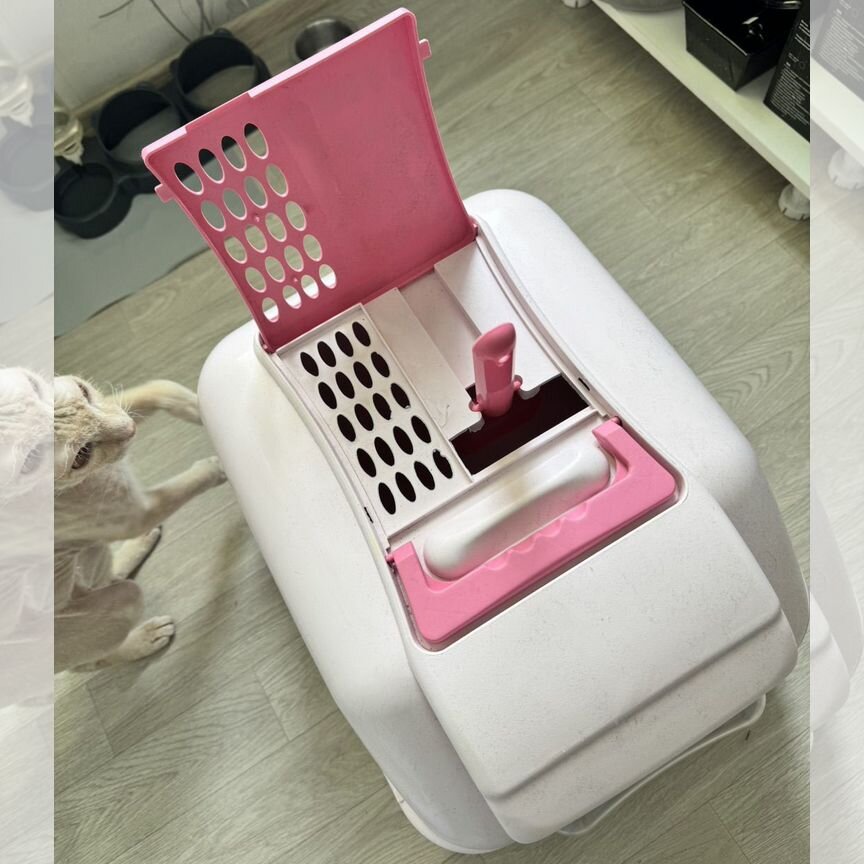 Закрытый лоток для кошек большой