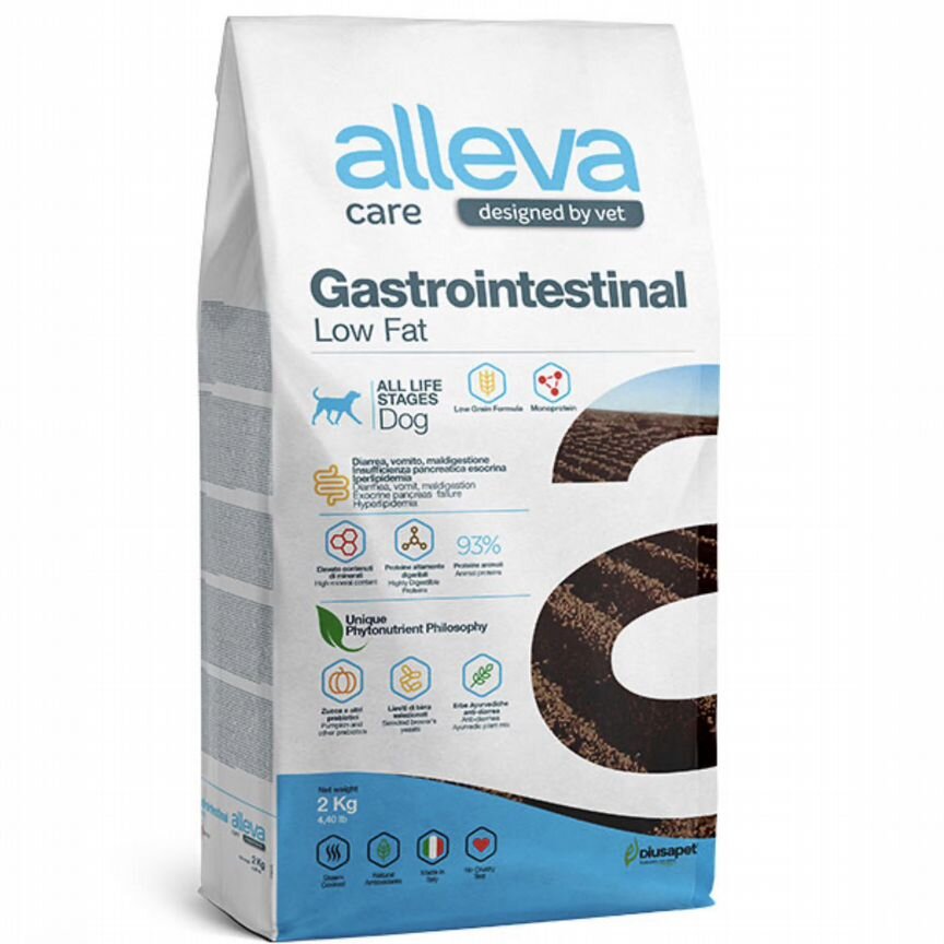 Alleva Care Dog Gastrointestinal Low Fat 12кг