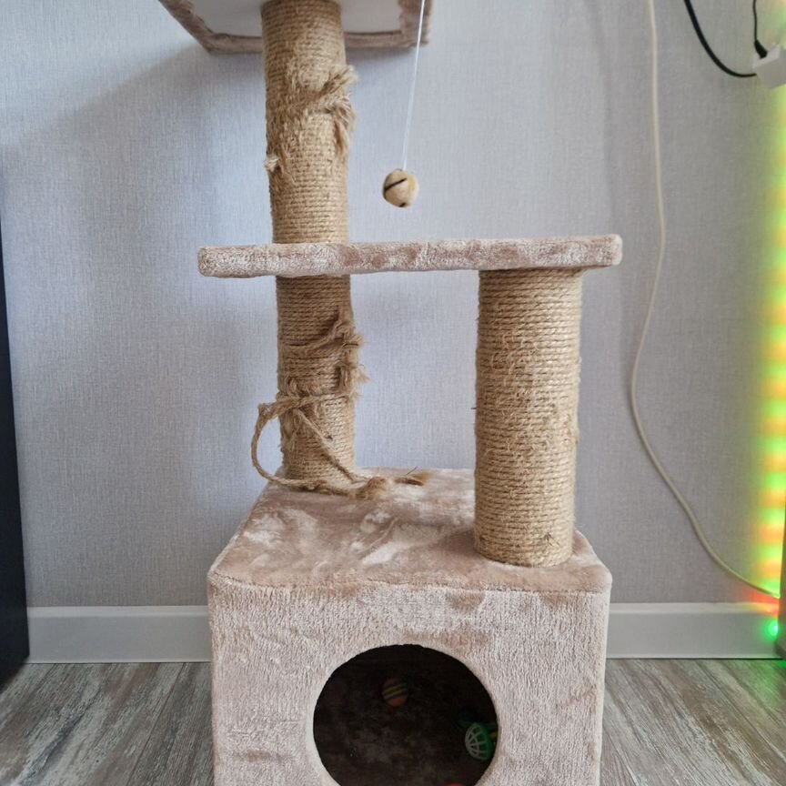 Дом-когтеточка для кошки