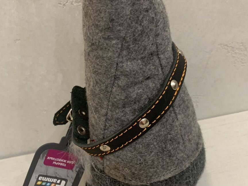 Ошейник кожаный для маленькой собаки кошки новый