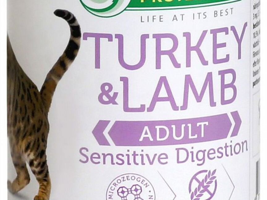 Консервы для кошек индейка и ягненок 400 г