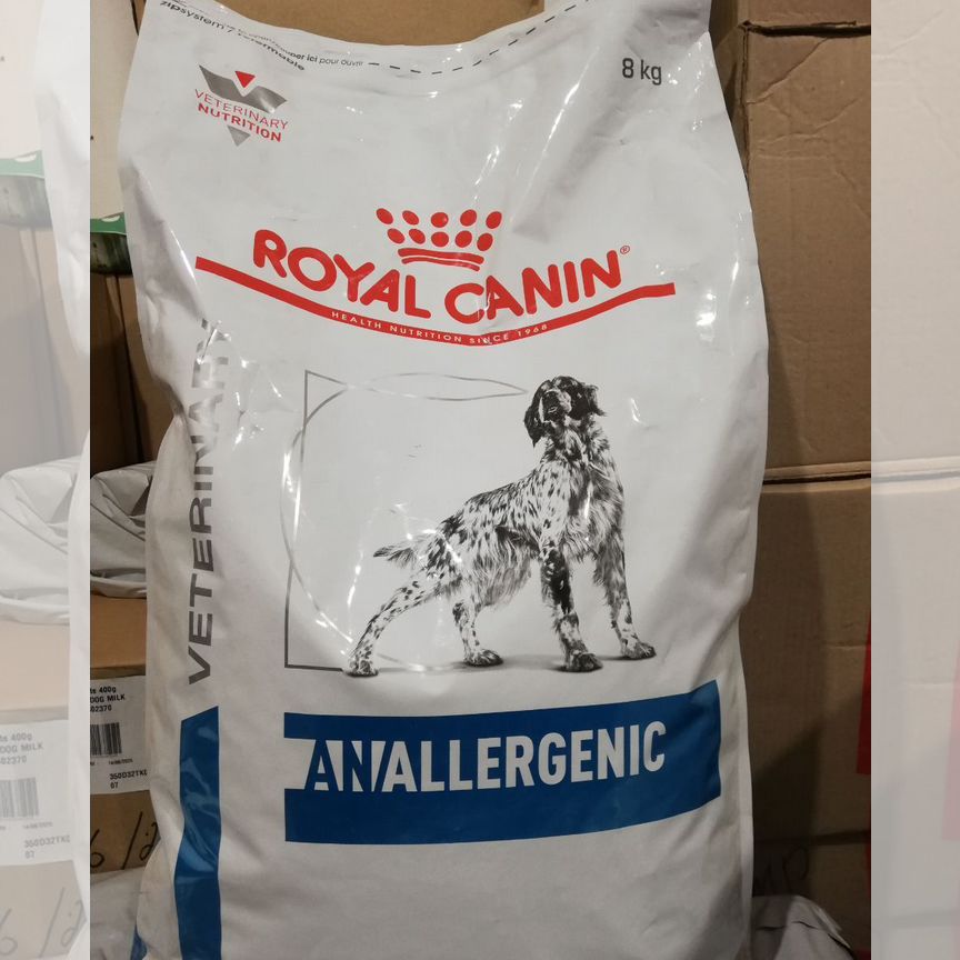 Корм для собак Роял Канин Anallergenic 8кг(поврежд