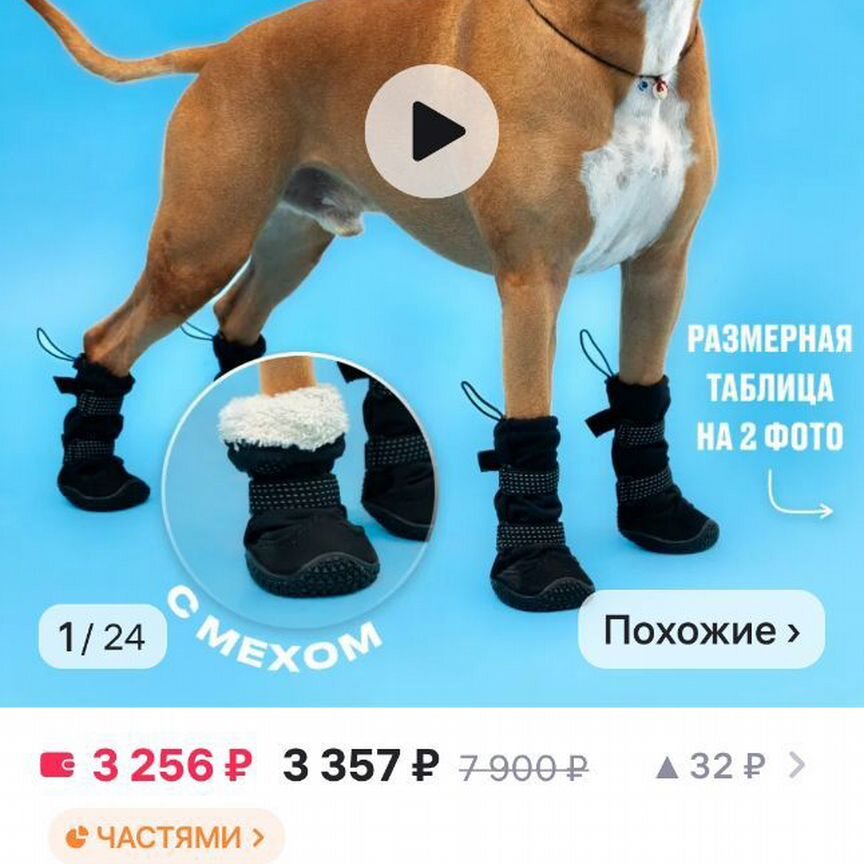 Ботинки для крупных собак