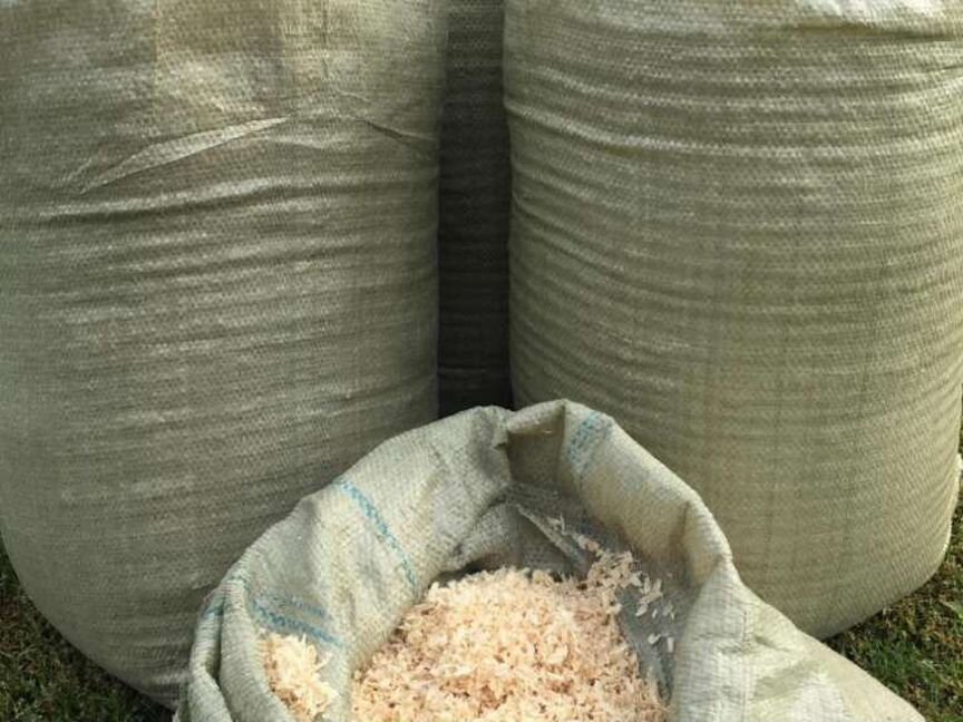 Опилки стружка в мешках