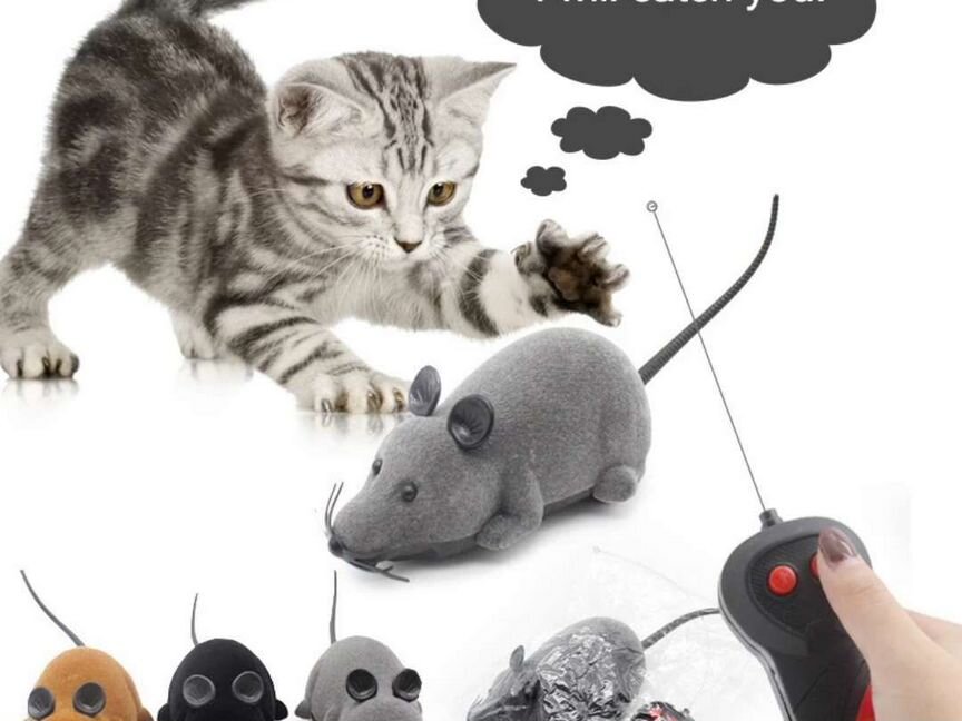 Интерактивная игрушка для кошки Мышь